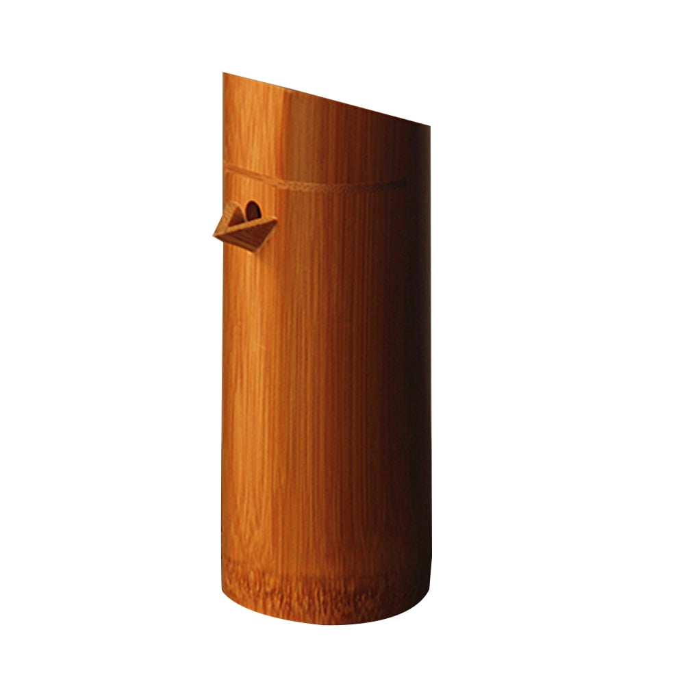UNOMOR Bamboo Saki Barrel Made of Plastic Brown Color Great for Storage ...