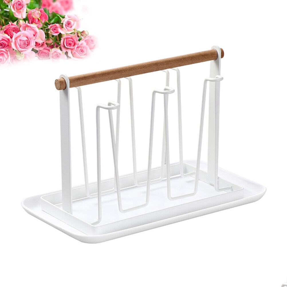 UNOMOR Bottle Rack Dryer Wood Drying Storage For Home Organization ...