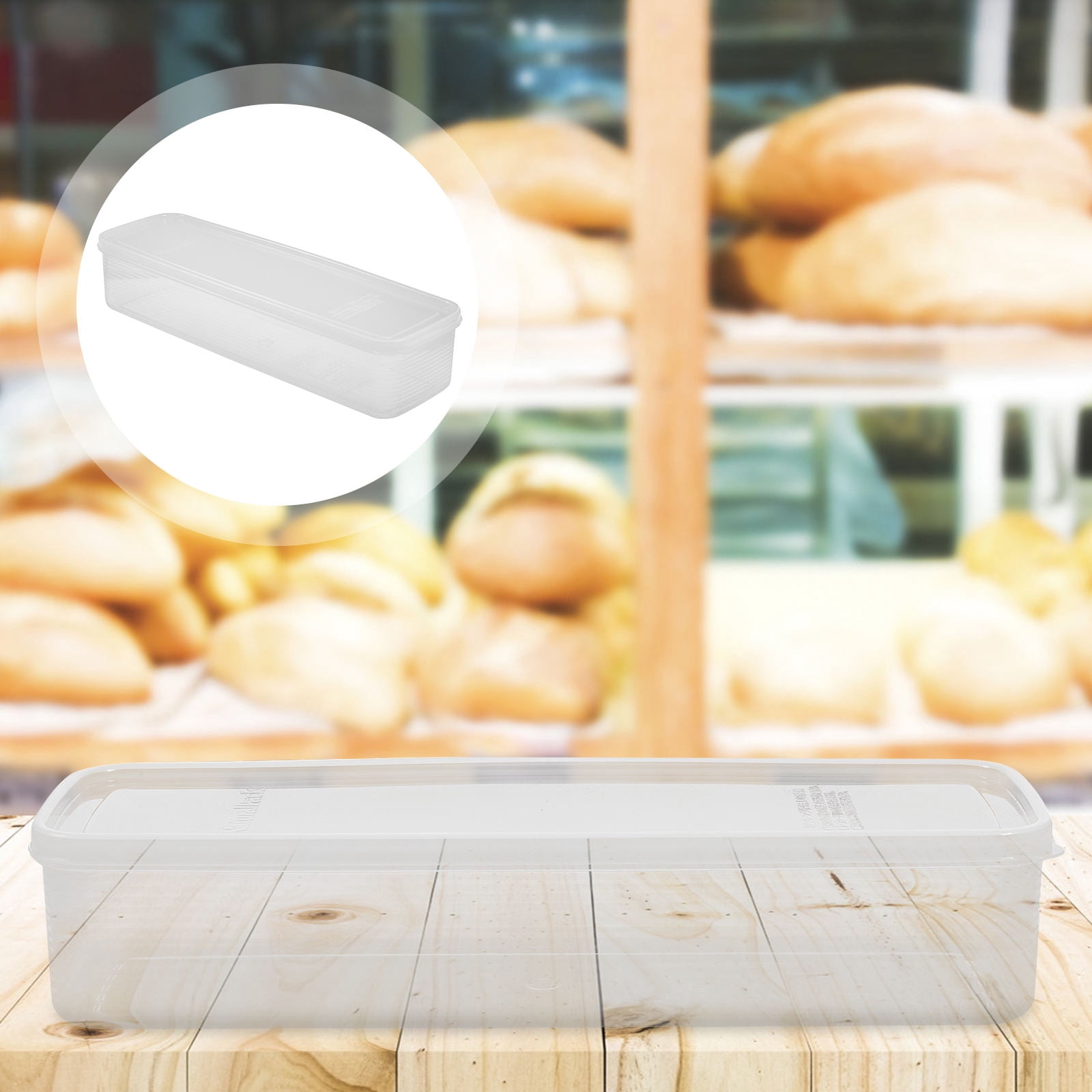 UNOMOR Bread Box Airtight PP Transparent Bread Organization for Kitchen ...