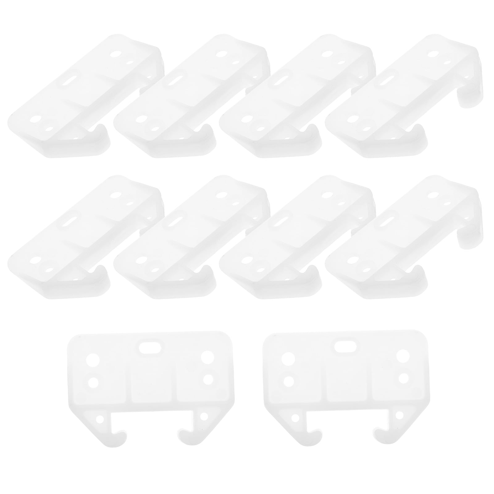 UNOMOR Cabinet Connectors 1 Set Plastic Drawer Slide Rail Brackets With ...