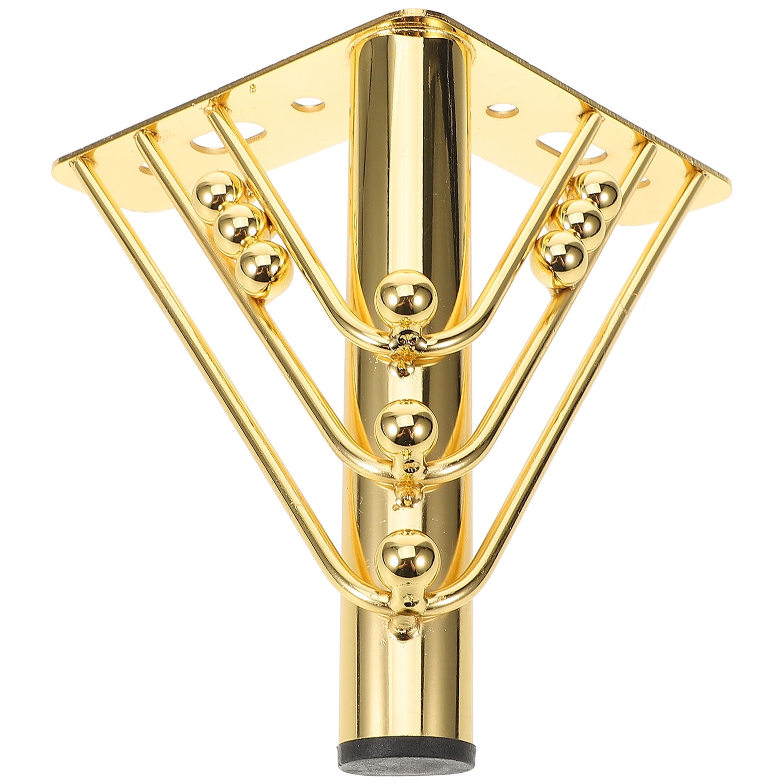 UNOMOR Cabinet Feet Furniture Leg Golden 1Pack for Bedside Table ...