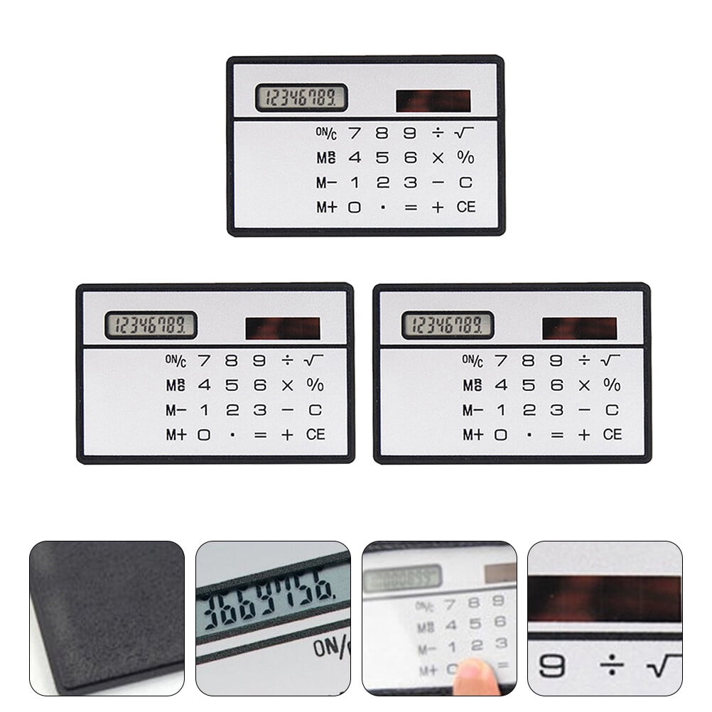 UNOMOR Calculators For School Lightweight Plastic Touch Panel Input 3 ...