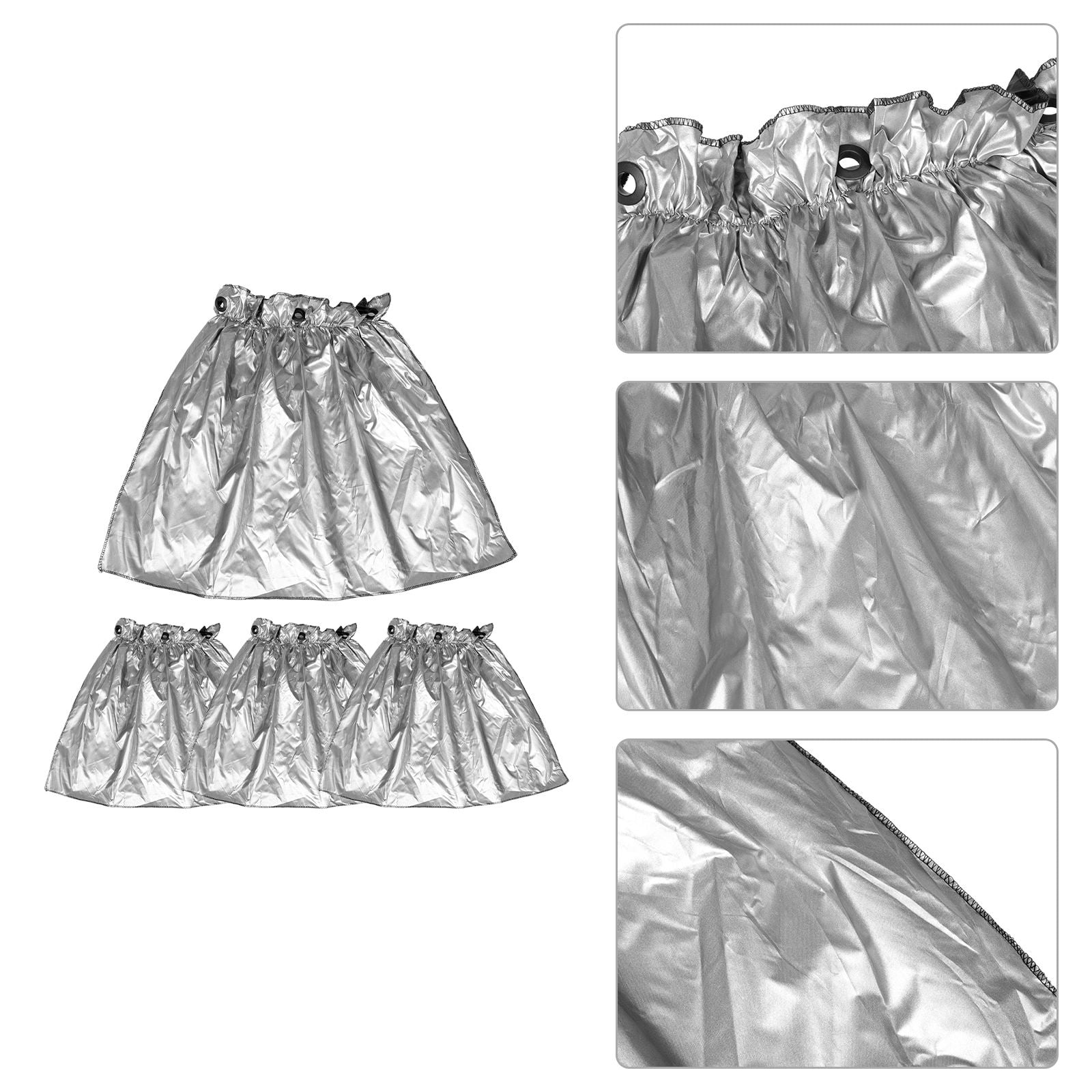 UNOMOR Car Window Screens Silver Coated Cloth Heat Insulation Suction ...