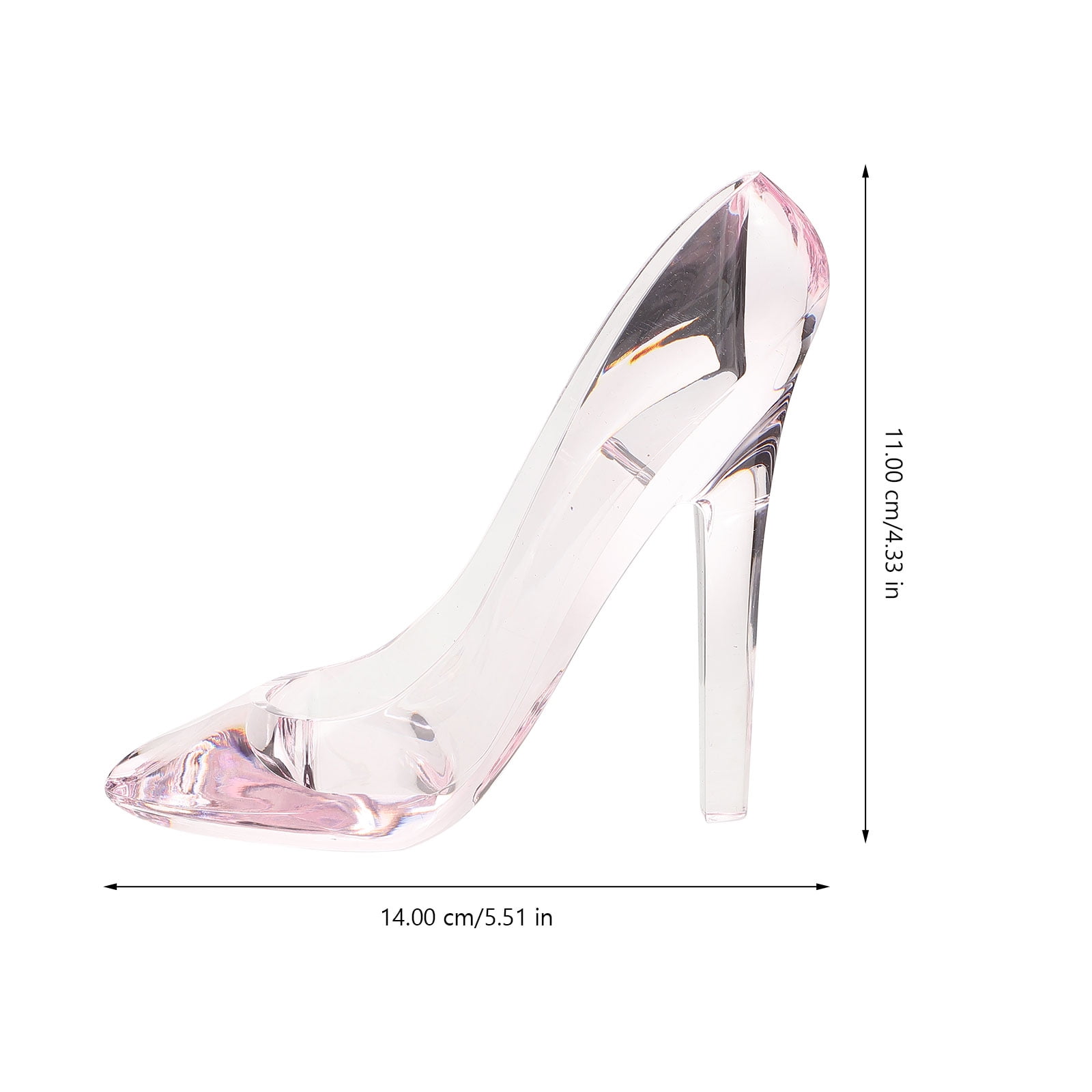 UNOMOR Crystal High Heel Shoes Decorations Acrylic Princess High Heels ...