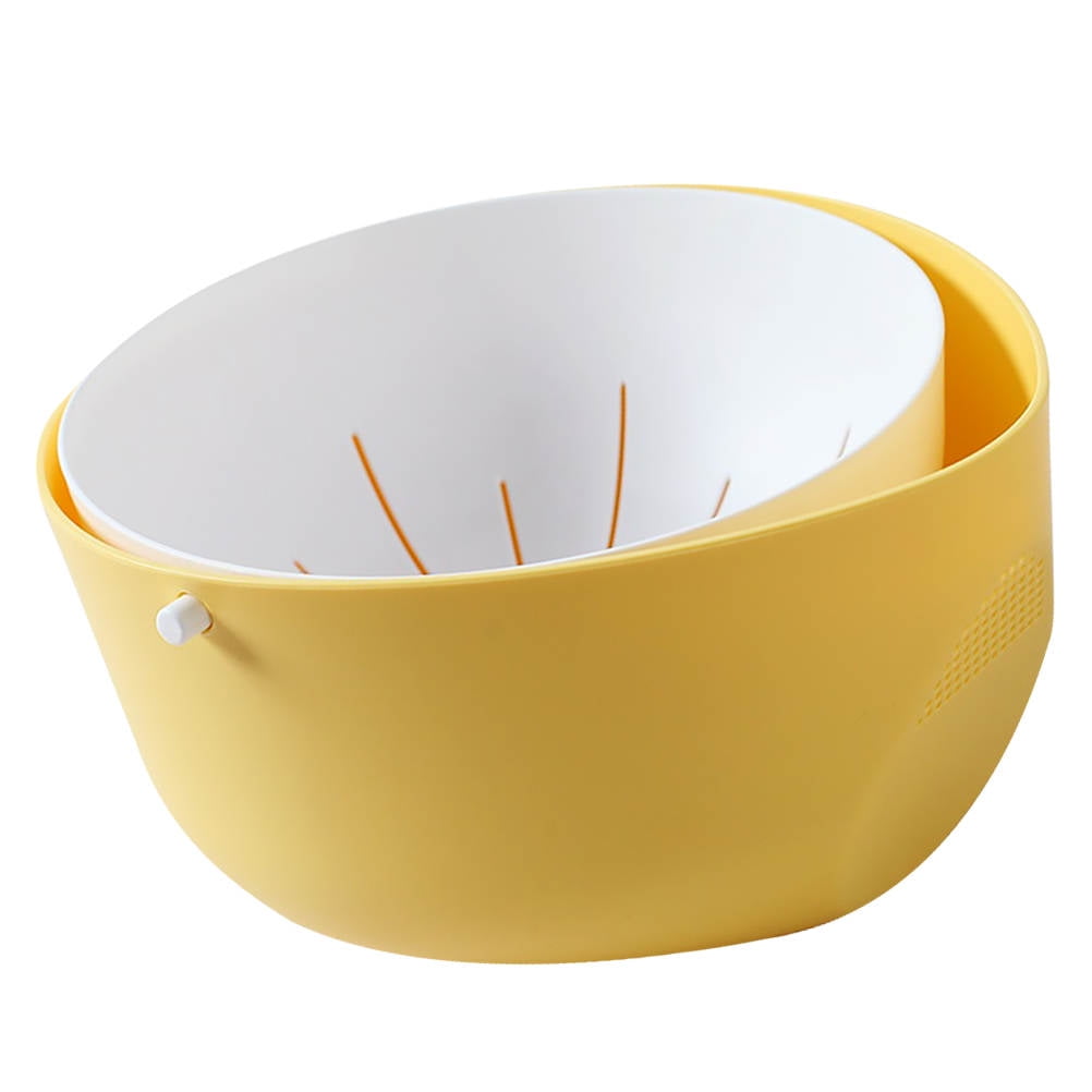 UNOMOR Drainage Basket Double Layer Drain Basket Plastic Washing for ...