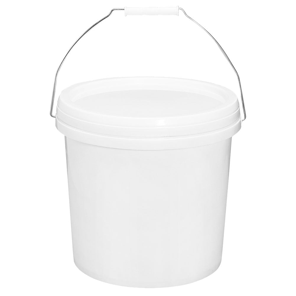 UNOMOR Fishing Bucket Plastic Water Bucket White Round for Hotels 1Set ...