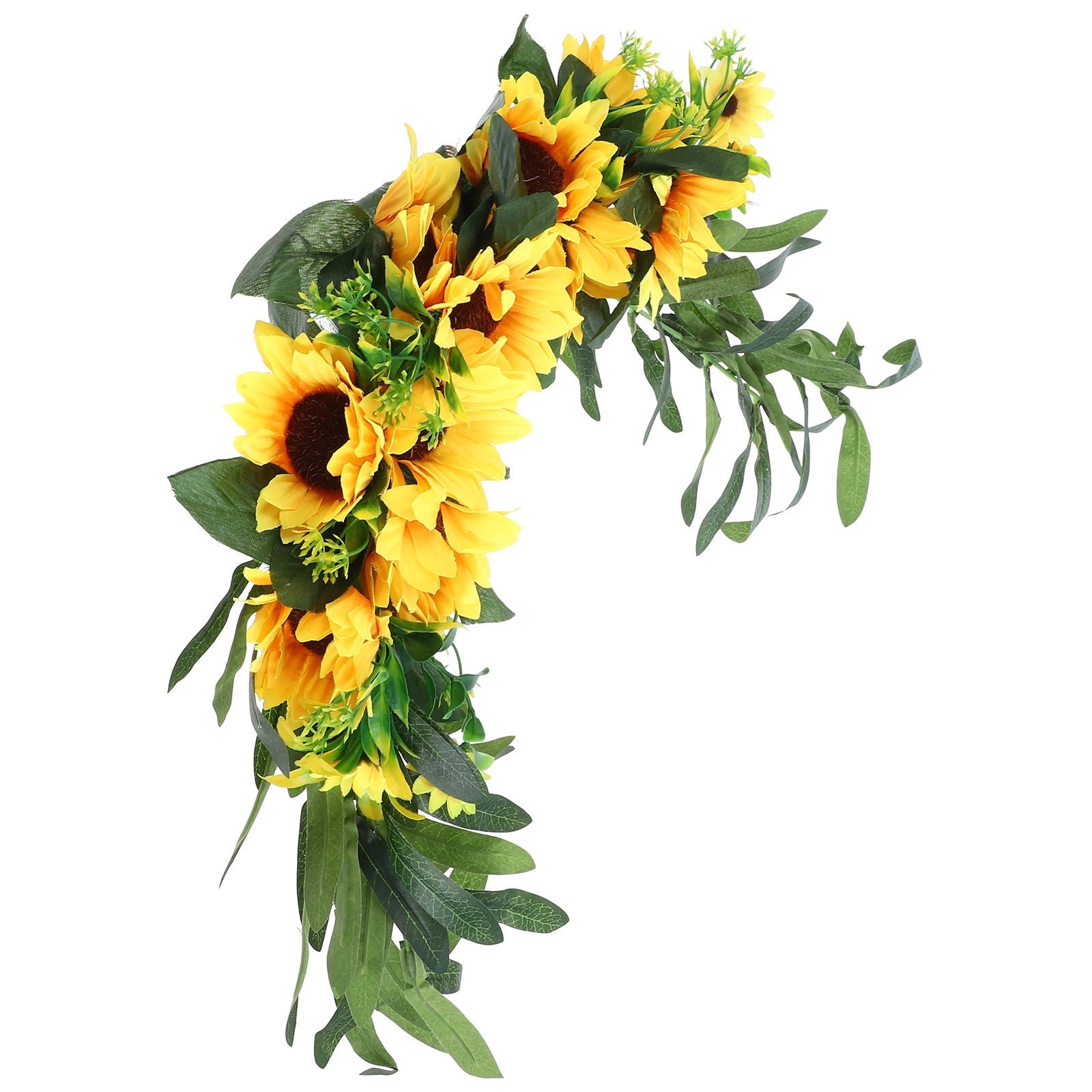 UNOMOR Flower Swags for Wedding Arch Sunflower Swag Plastic Wall ...