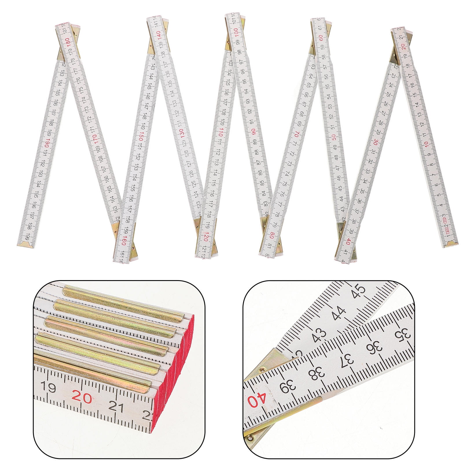 UNOMOR Fold Out Ruler Plastic Hobbyists Construction Projects 1Pack ...