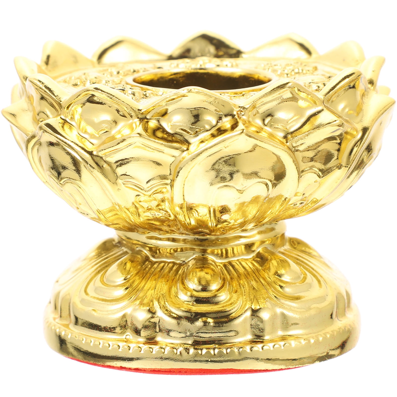 UNOMOR Golden Prayer Wheel Stand with Simple Design Resin Fixing Stand ...