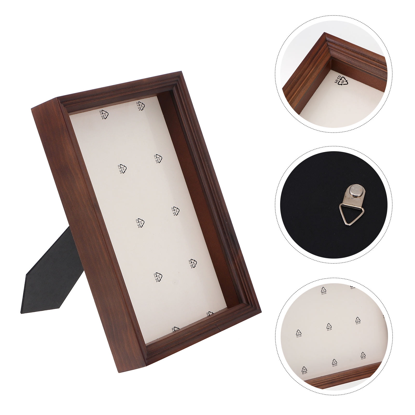 UNOMOR Large Shadow Box Frame Shadow Box Photo Frame Wood Dried Flowers ...