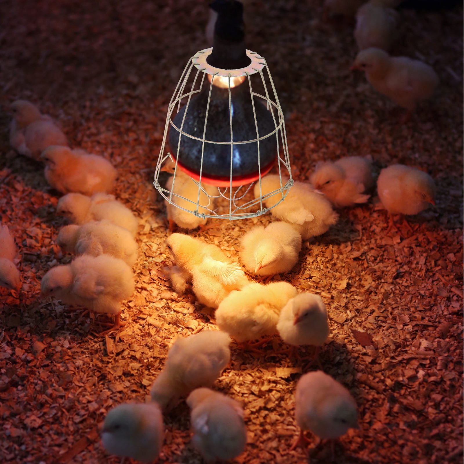 UNOMOR Light Bulb Cage Lampshade Golden Iron Heat Retention Design for ...
