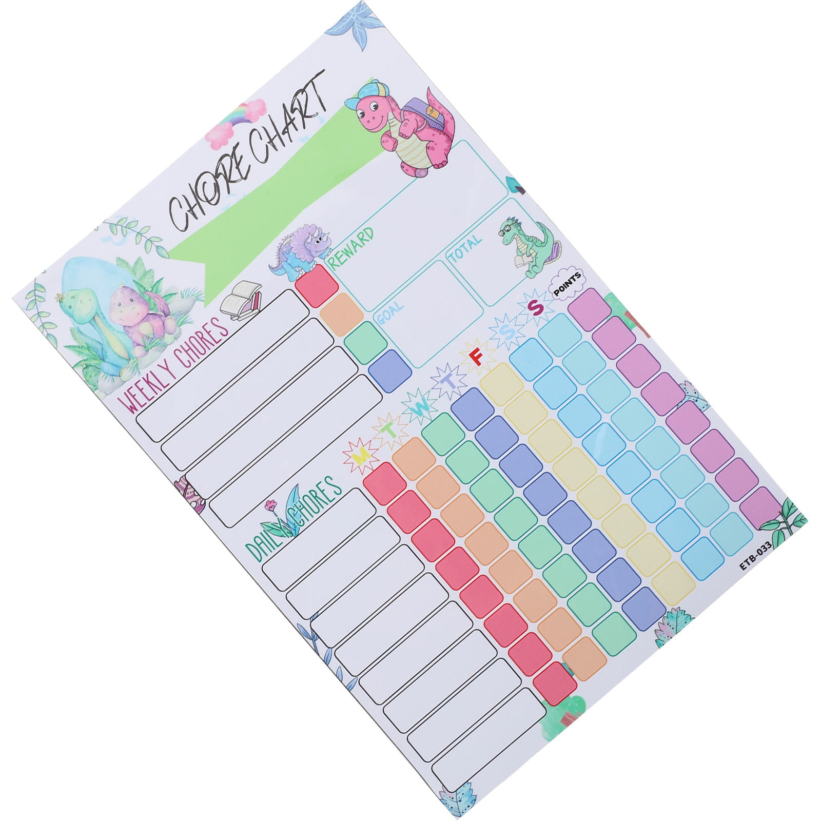 UNOMOR Multifunctional Rewards Chart Household Behavior Chart Rectangular for Children 1 Sheet ...