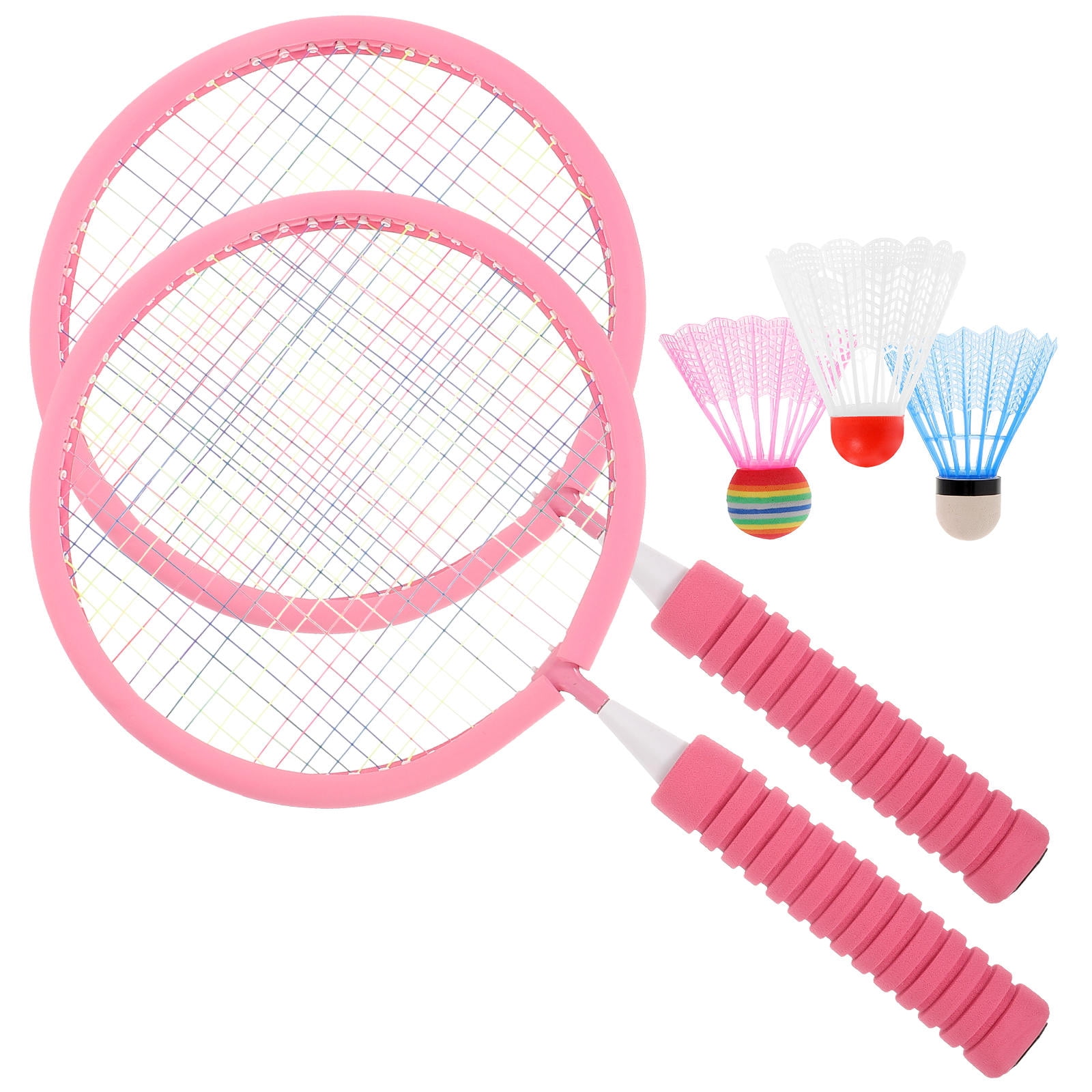 UNOMOR Portable Badminton Set Rosy Ergonomic Grip for Beach Set ...