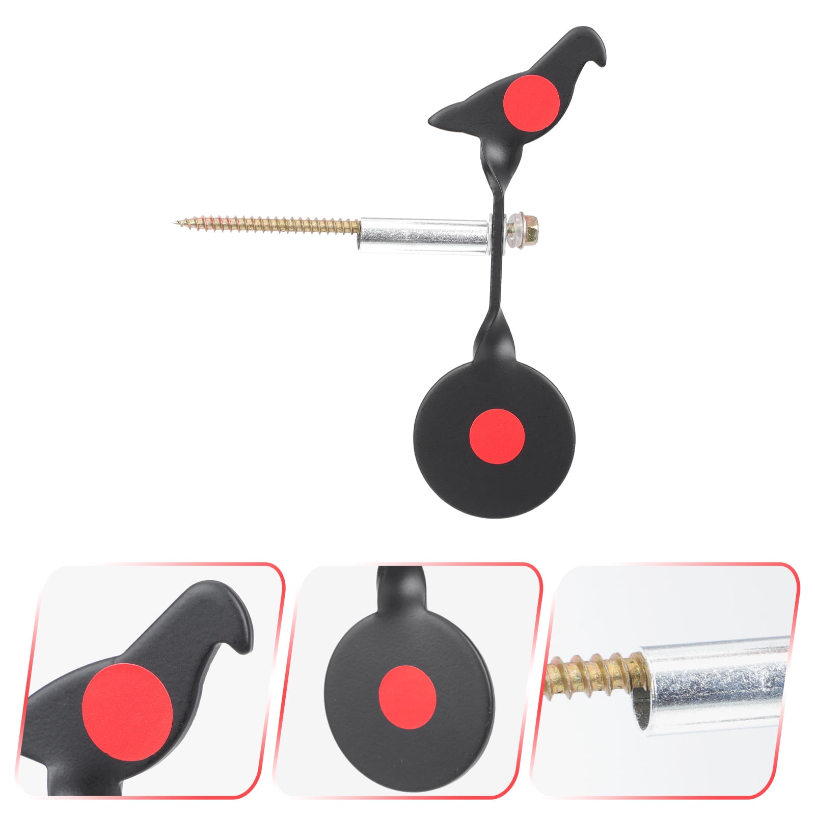 UNOMOR Rotating Shooting Target Shooting Target Black Alloy Tree ...