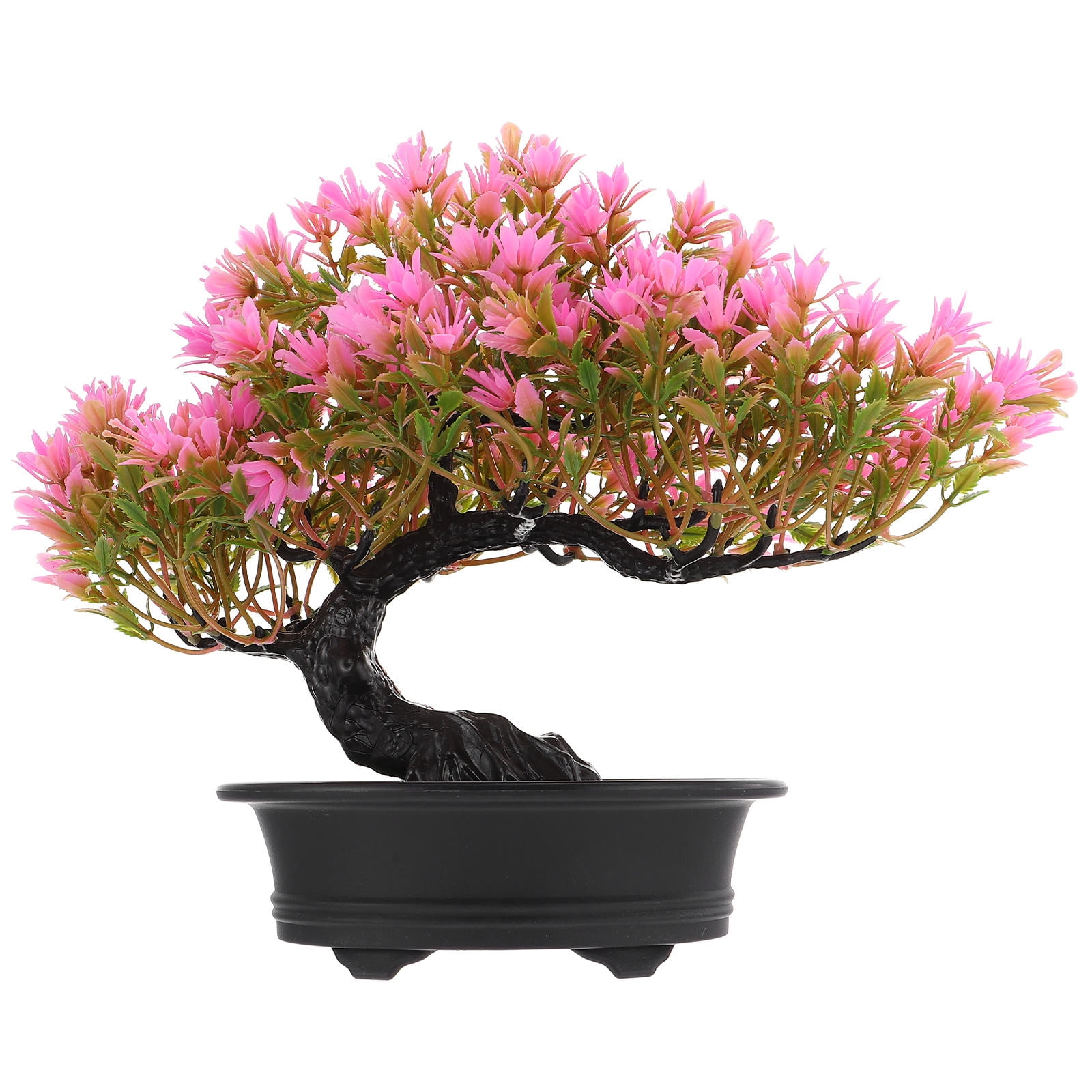 UNOMOR Small Faux Bonsai Emulated Plant Bonsai Plastic Decoration ...