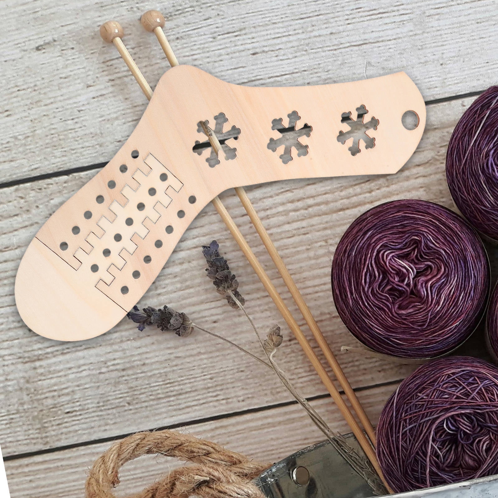 Soimiss Wood Sock Blockers for Knitting with Khaki Finish Durable DIY ...