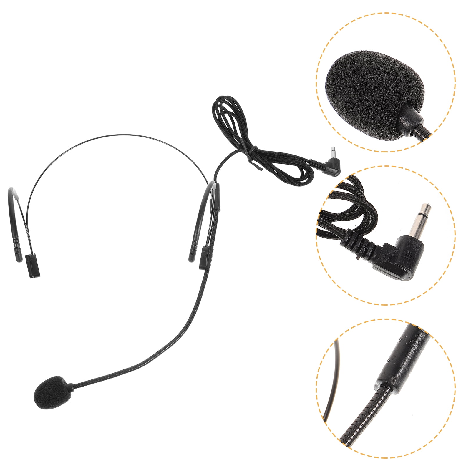 UNOMOR Wired Headset with Microphone Clear Audio Transmission Headset ...