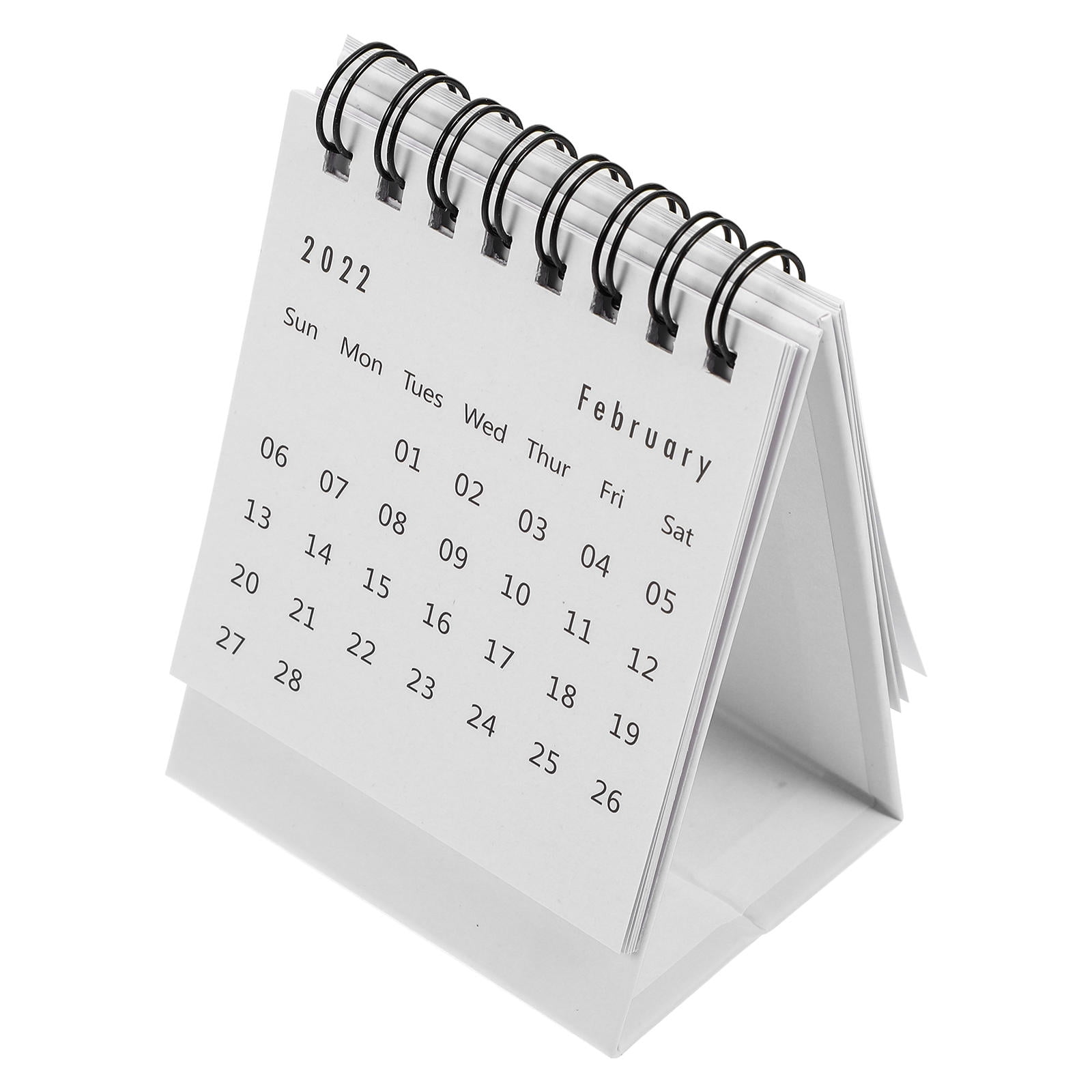 Soimiss 1Pack Office Calendar Mini Calendar White Paper Simple Design ...