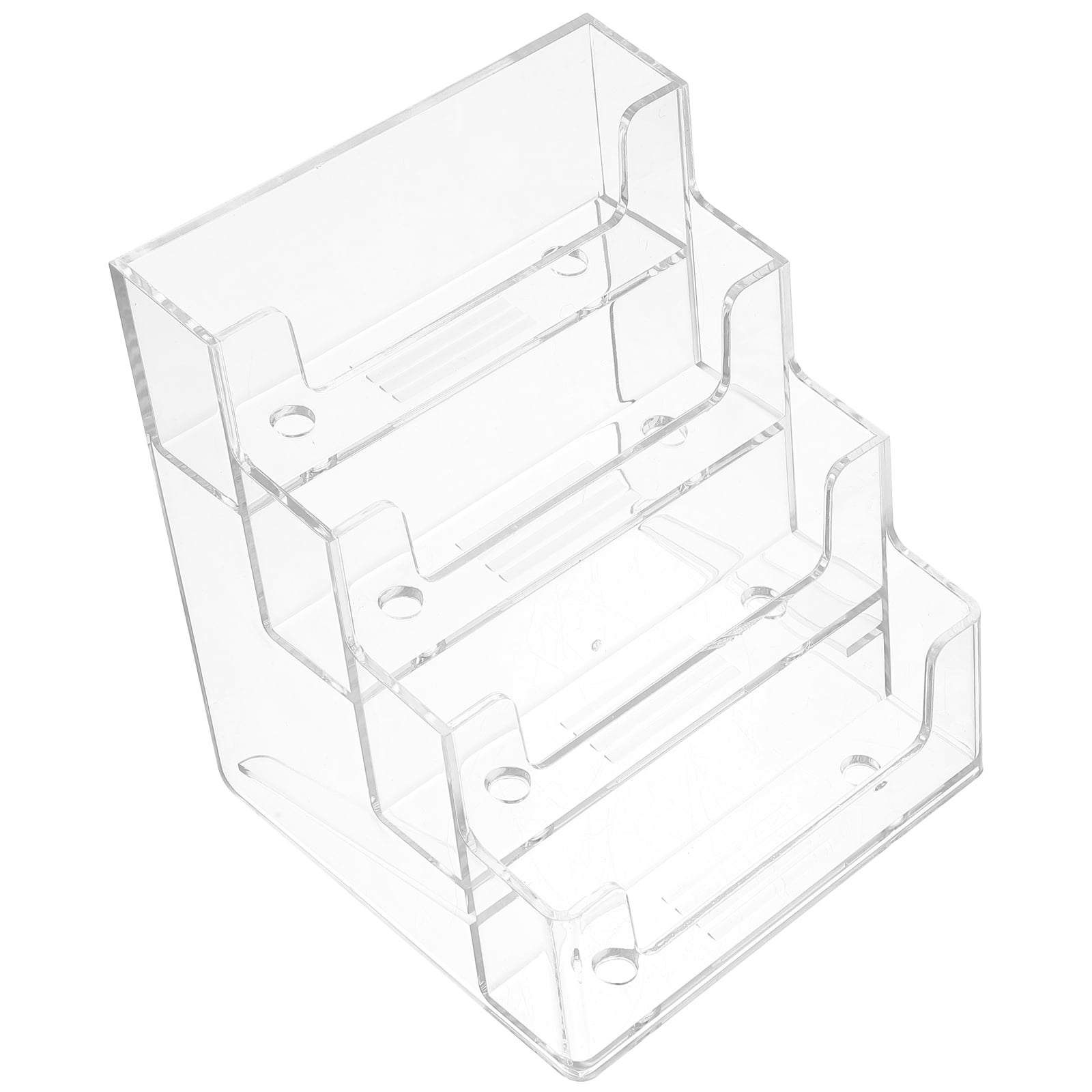 Soimiss Transparent Plastic Business Card Display Holder for Desk ...