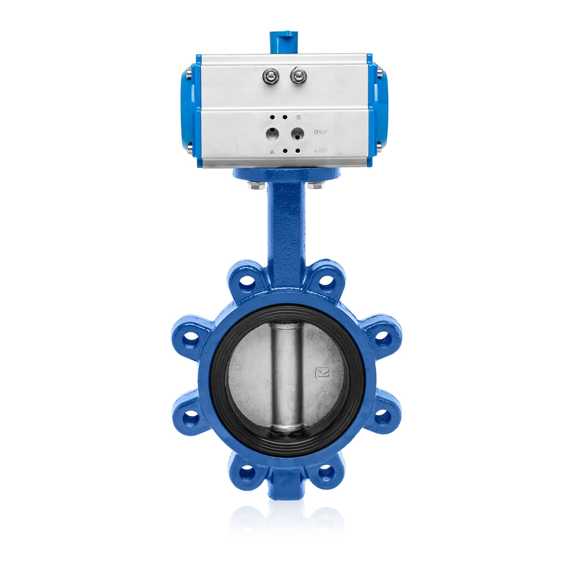 UNOX Pneumatic Actuated Butterfly Valve DN80 (3") Double Acting 230 PSI ...