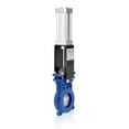 UNOX Pneumatic Operated Knife Gate Valve DN200, Bi-directional Sealing, Double Acting Pneumatic ...