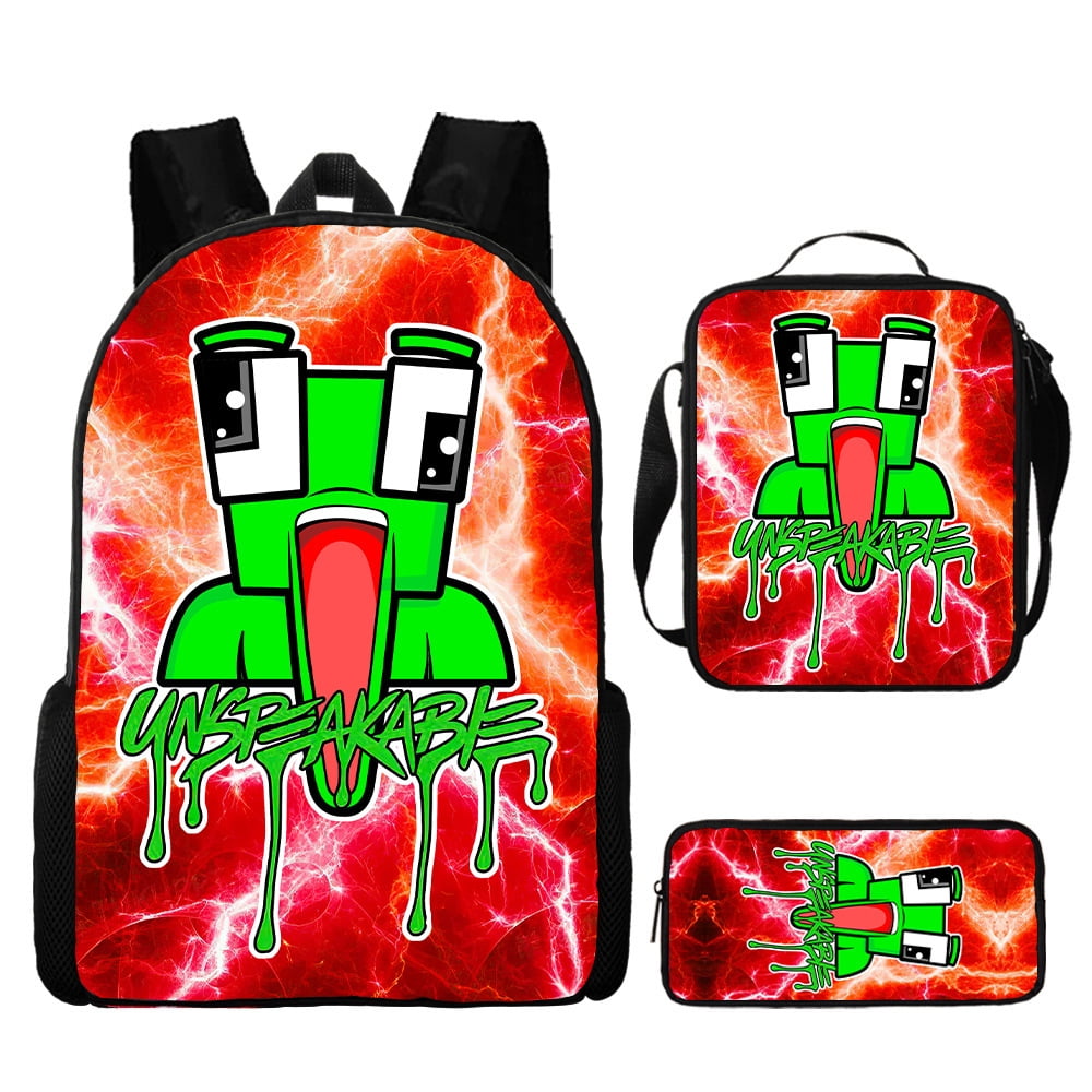UNSPEAKABLECartoon Backpacks Sets, Anime Laptop Backpack with Shoulder ...