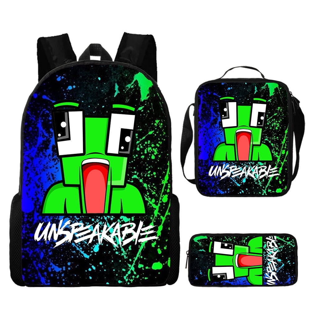 UNSPEAKABLECartoon Backpacks Sets, Anime Laptop Backpack with Shoulder ...