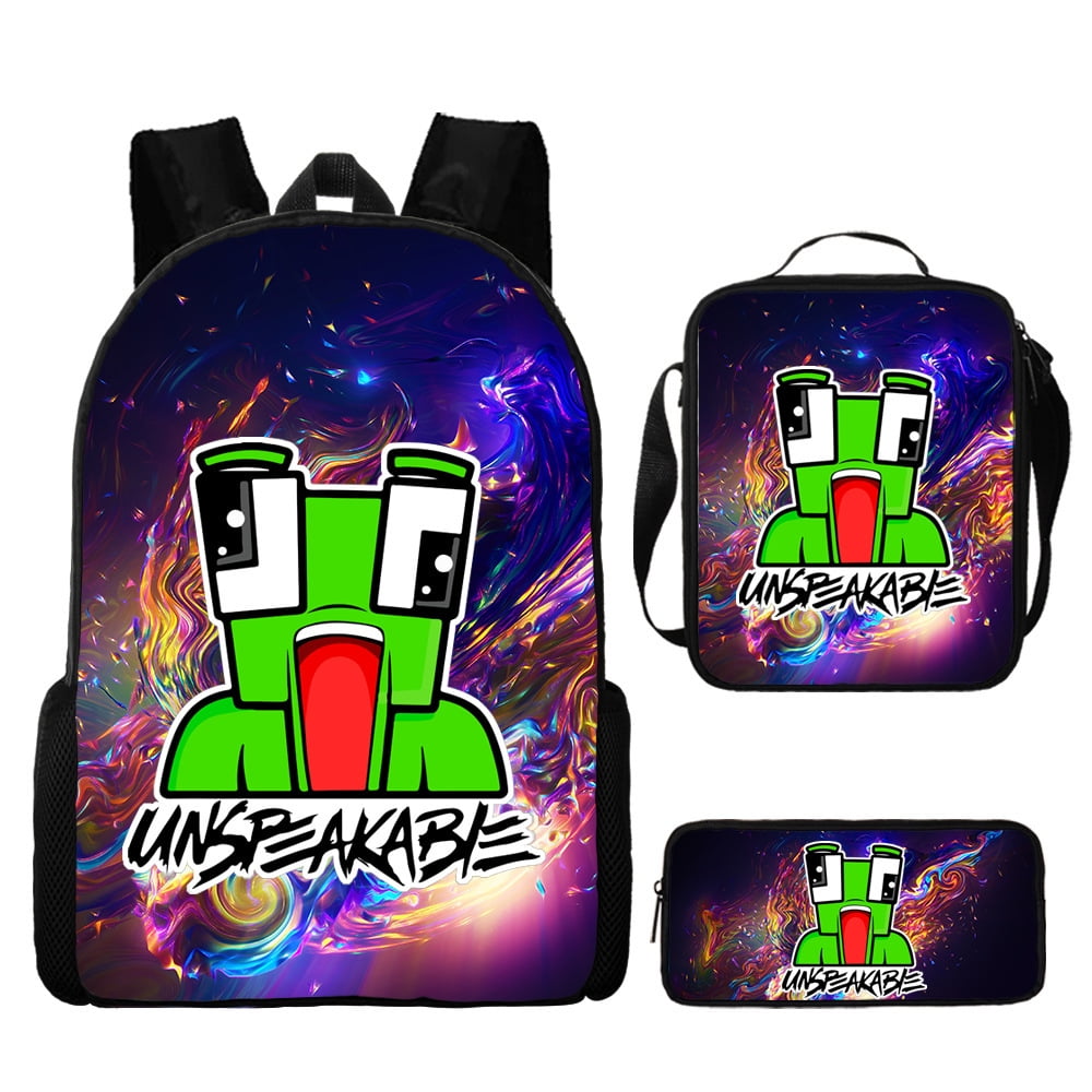 UNSPEAKABLECartoon Backpacks Sets, Anime Laptop Backpack with Shoulder ...