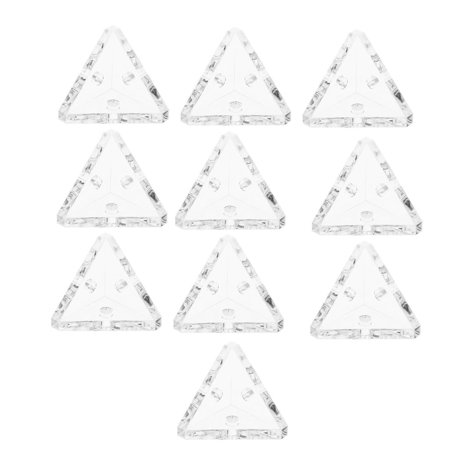 UNTERING 10/20pcs Clear Acrylic Corner Brackets Connectors Acrylic ...