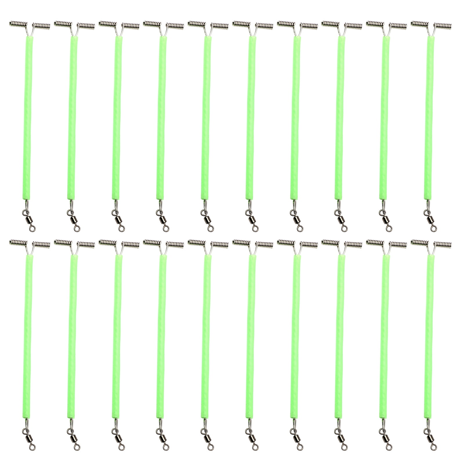 UNTERING 20Pcs Stainless Fishing Lures Line Wire Leader Traces Fishing ...