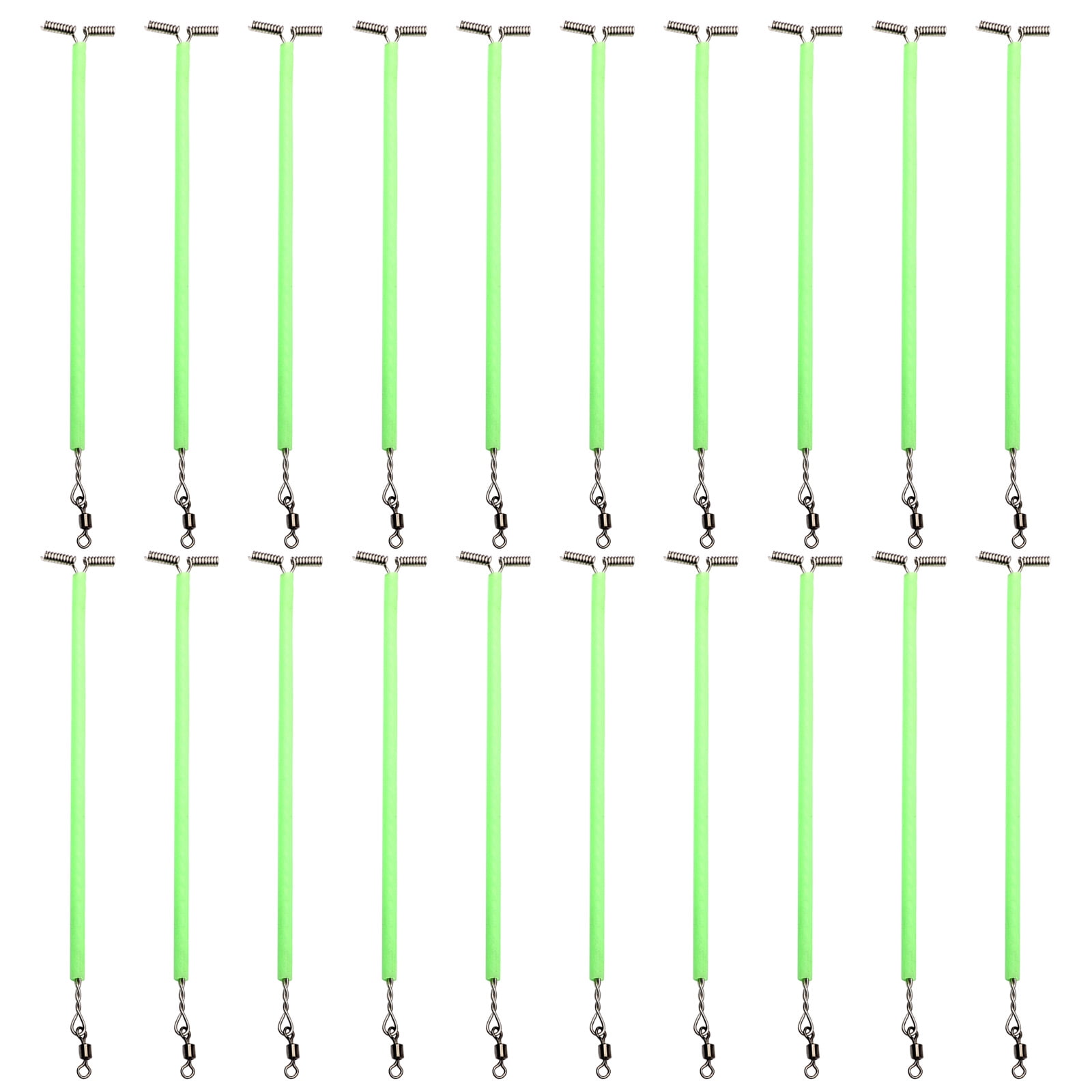 UNTERING 20Pcs Stainless Fishing Lures Line Wire Leader Traces Fishing ...