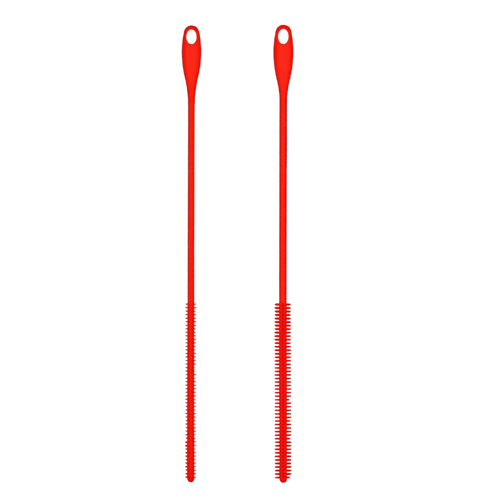 UNTERING 2Pcs Silicones Straw Brushes, Extra Long Straw Brush Reusable ...