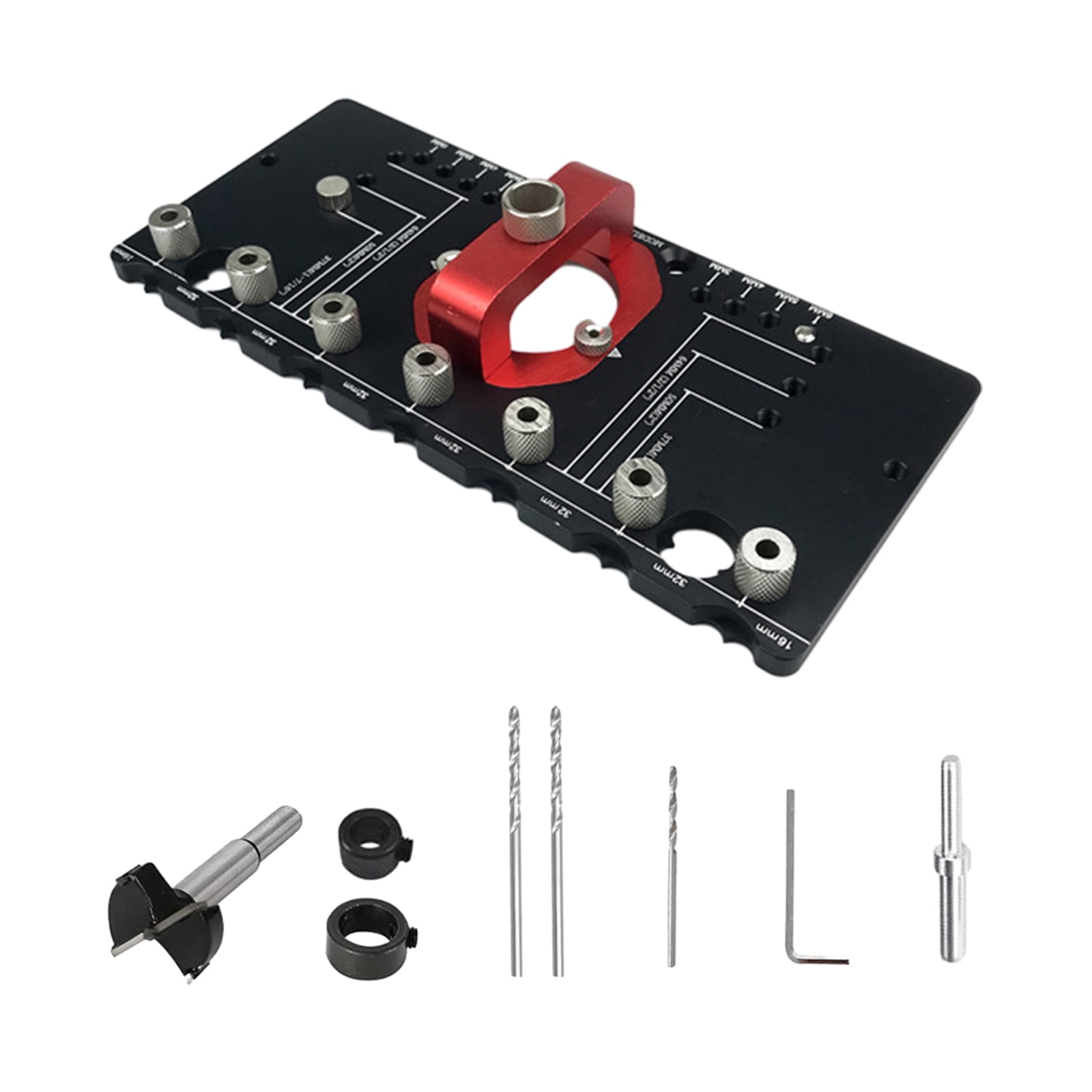 UNTERING 35mm Cabinet Hinge Jig Aluminum Alloy Concealed Hinge Jig Accurate Locking Hinge ...