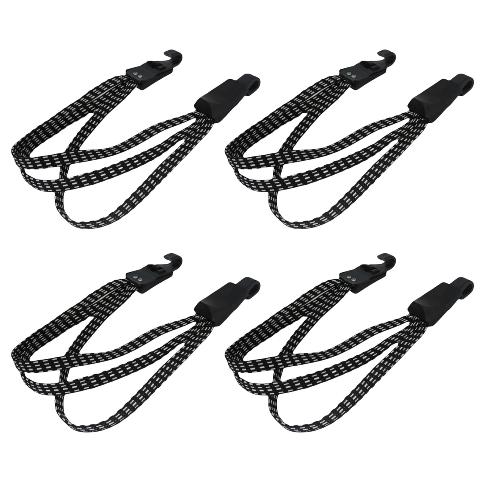 UNTERING 4 Pack Bicycles Bike Bungee Cords 3 in 1 Strap Rope Elastic ...