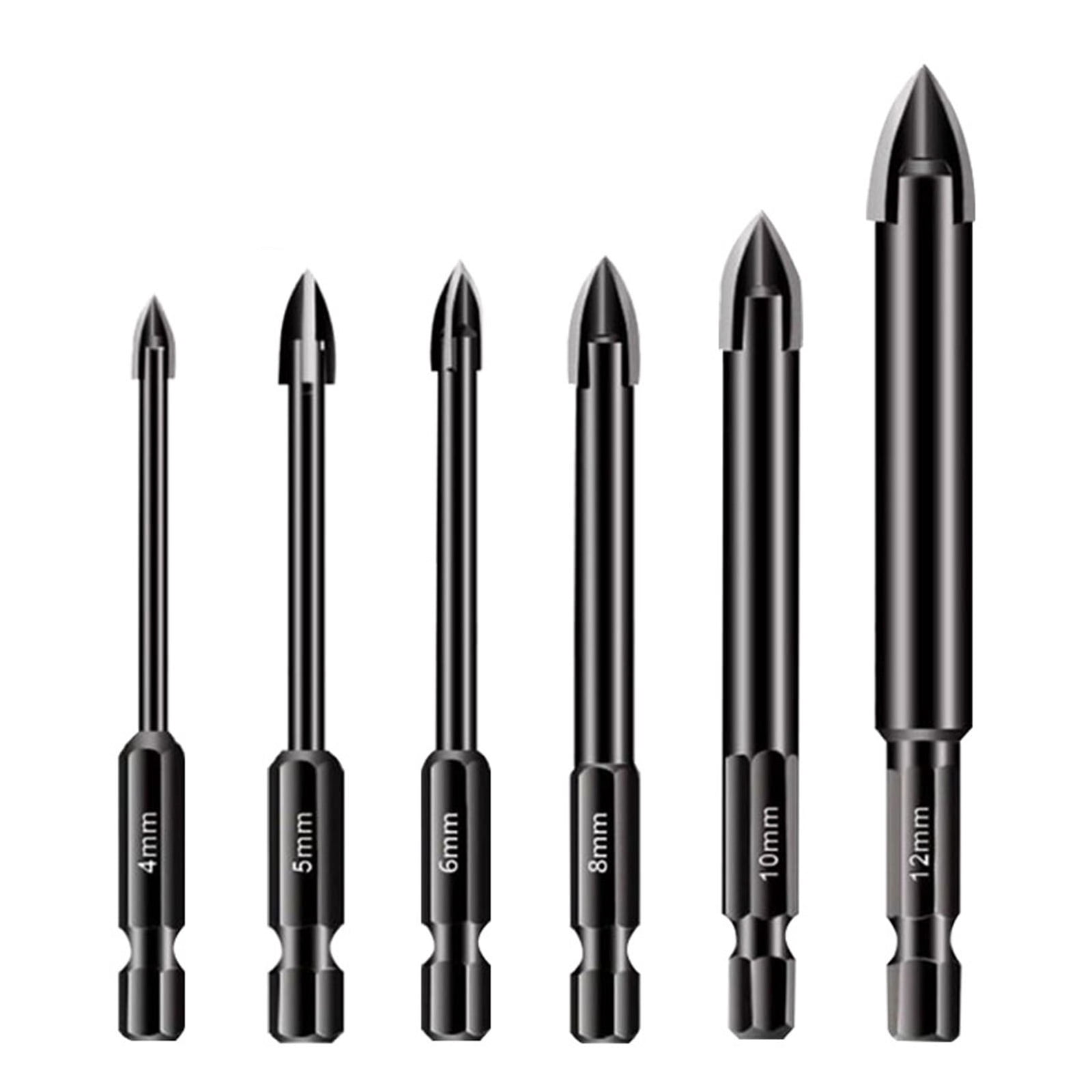 UNTERING 6Piece Tile Hole Drilling Bit Masonry Drill Bit Ceramic Tile ...