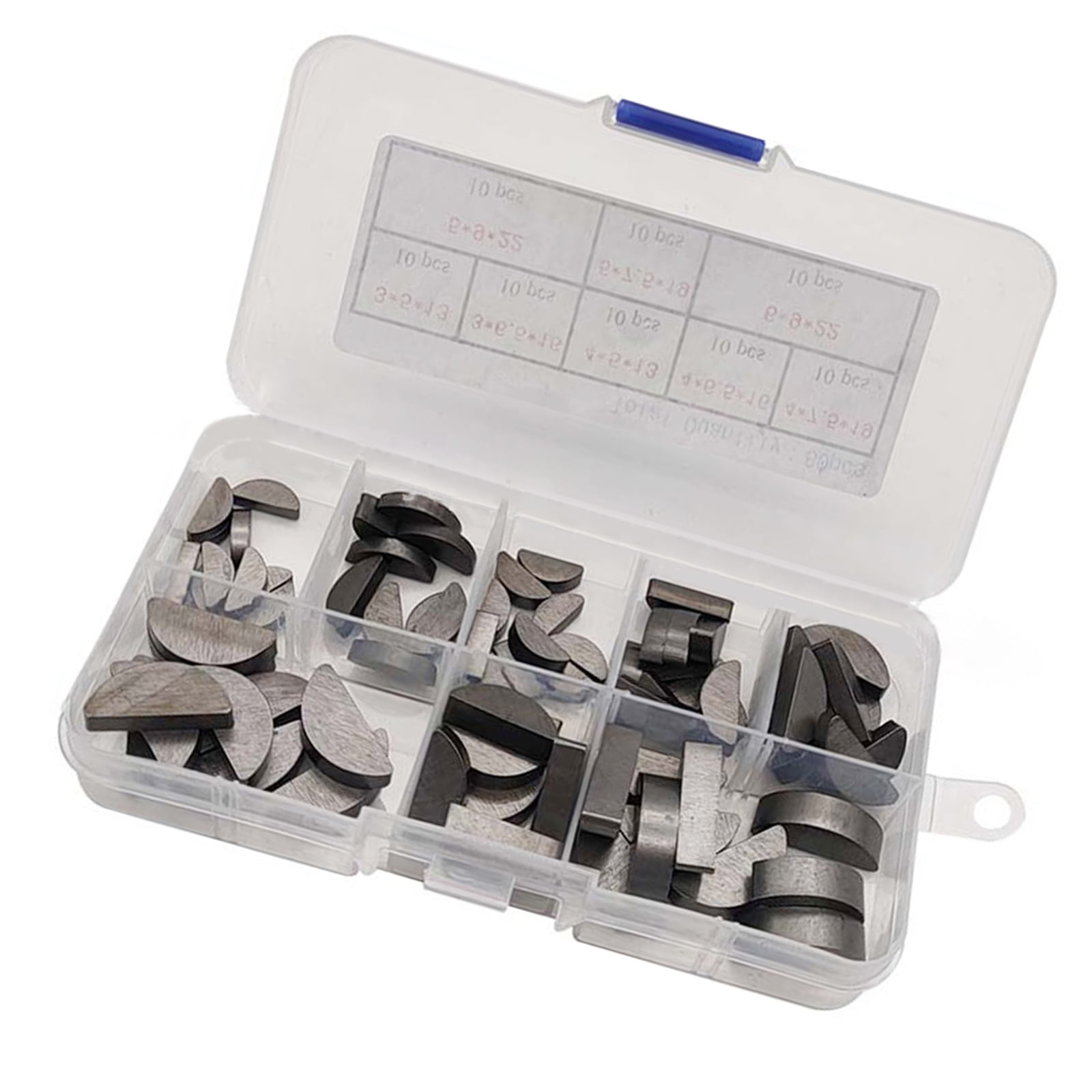 UNTERING 80Pcs Assorted Carbon Steel Woodruff Keys set Comprehensive ...