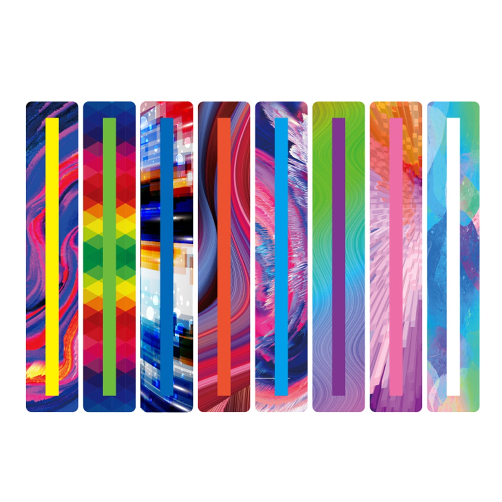 UNTERING Bookmark Guided Reading Strips Highlight Strips Colored ...