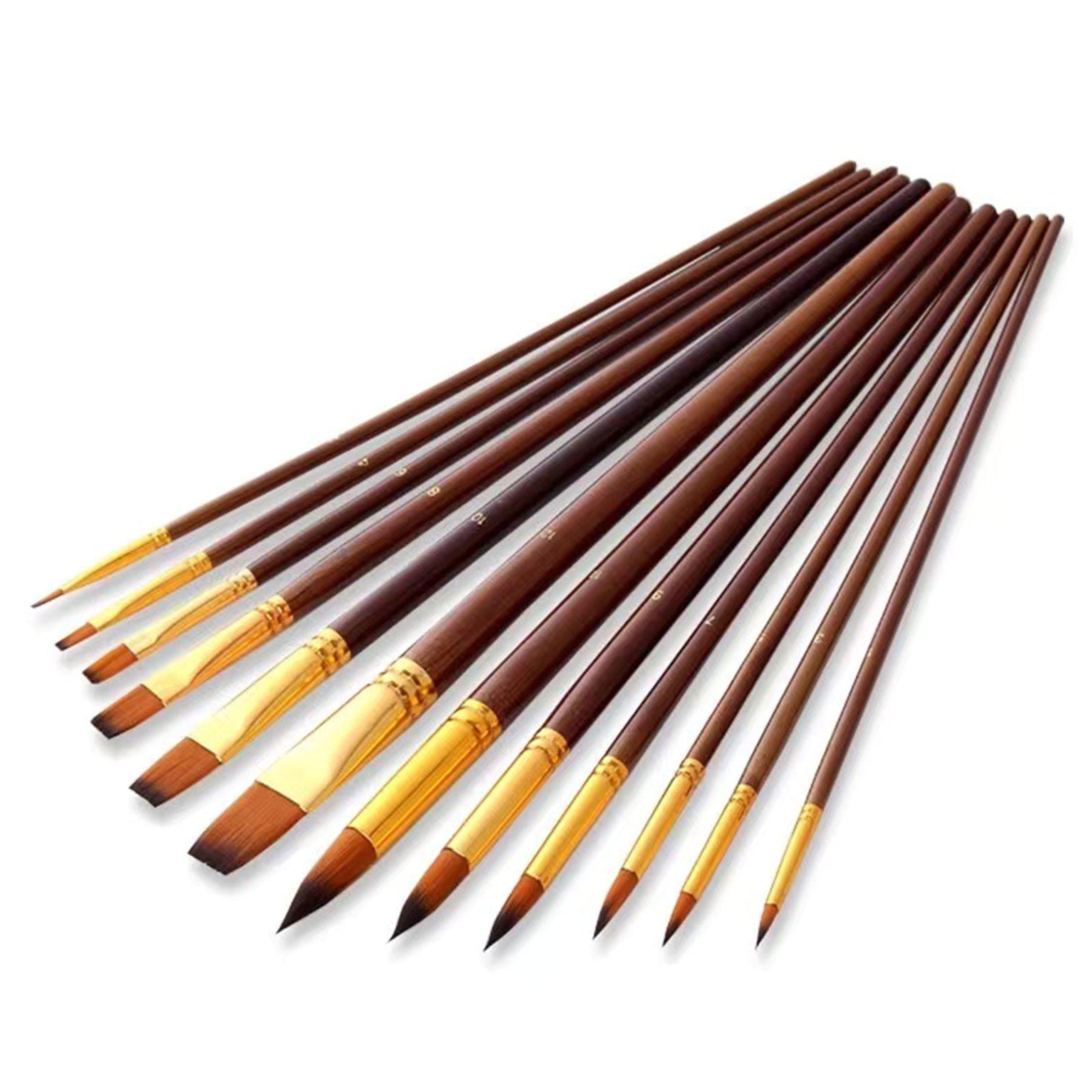 UNTERING Brush 12 Pcs Artists Paint Brushes Set Watercolor Brushes ...