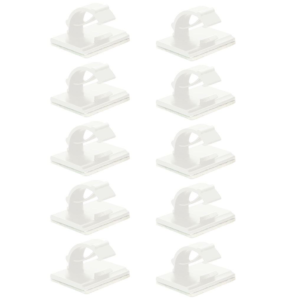 UNTERING Cable Ties 10pcs Cable Clamp Adhesive Wire Clip Tie Fixer ...