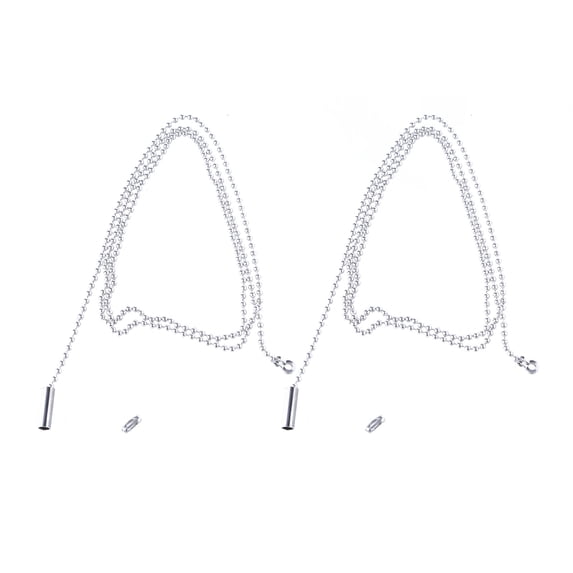 UNTERING Ceiling Fan Pull Chain 2 Pack 3.3 Feet Metal Ceiling Fan Pull ...
