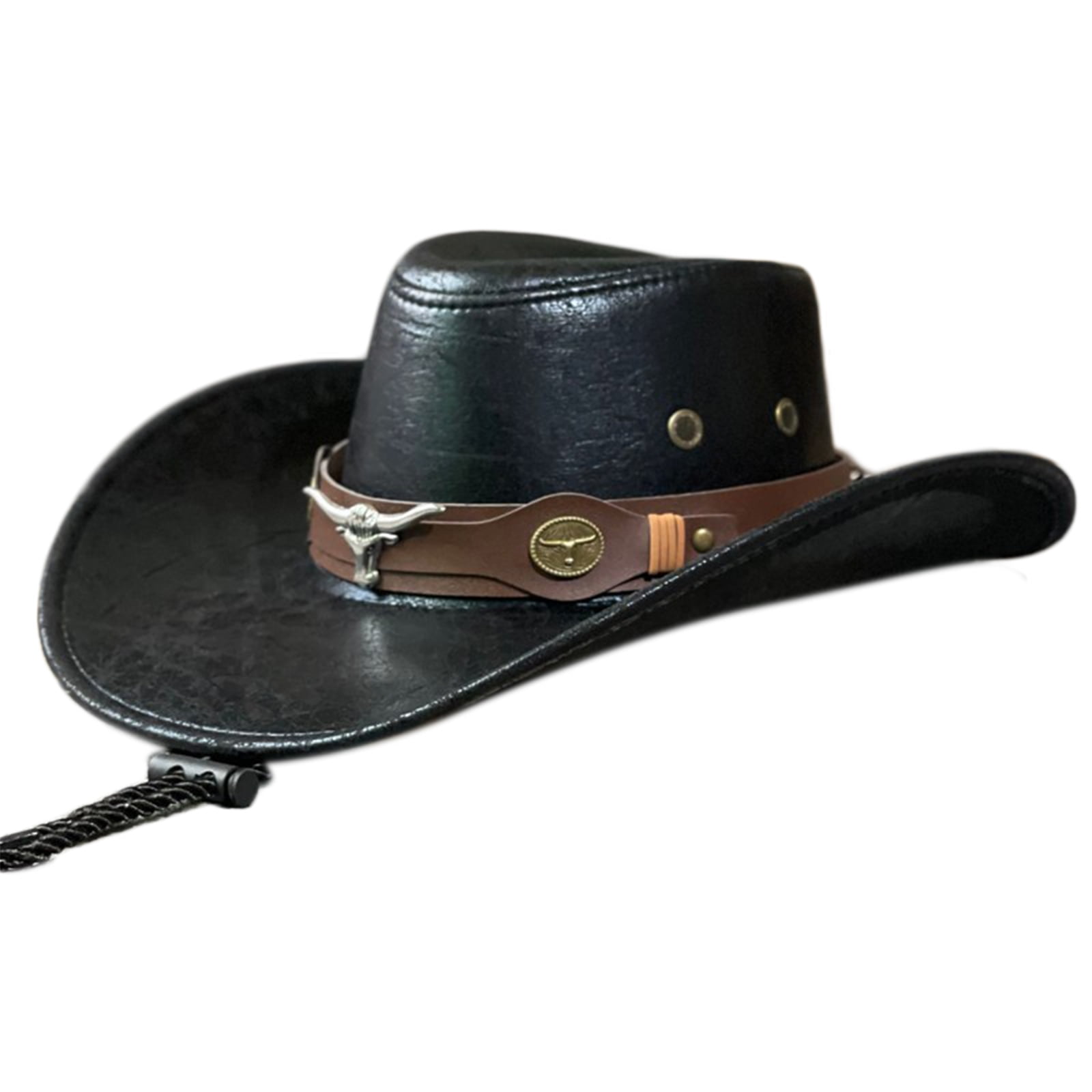 UNTERING Cowboy Hat Western Hat Rivet Jazzs Girl Costume Cosplay ...