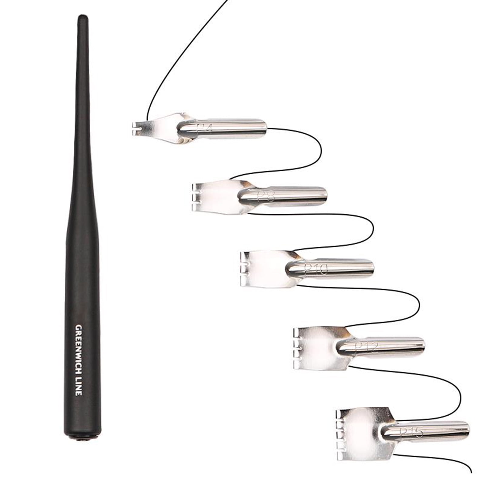 UNTERING Drawing Pen 6Pcs Calligraphy Dip Pen Set Plastic Pen Handle 5 ...