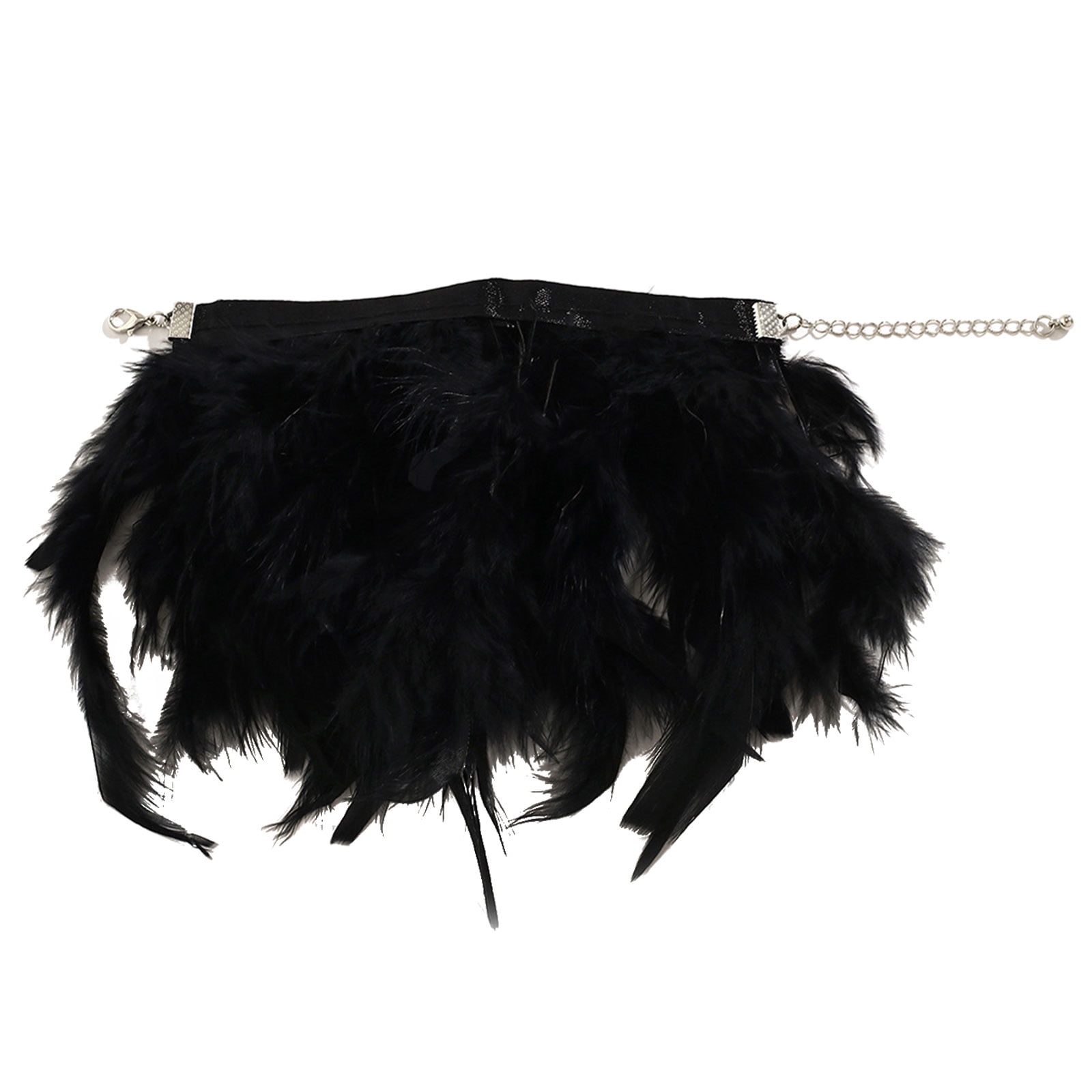 UNTERING Feather Cuff Snap Bracelet Wrist Sleeve Feather Slap Bracelet ...