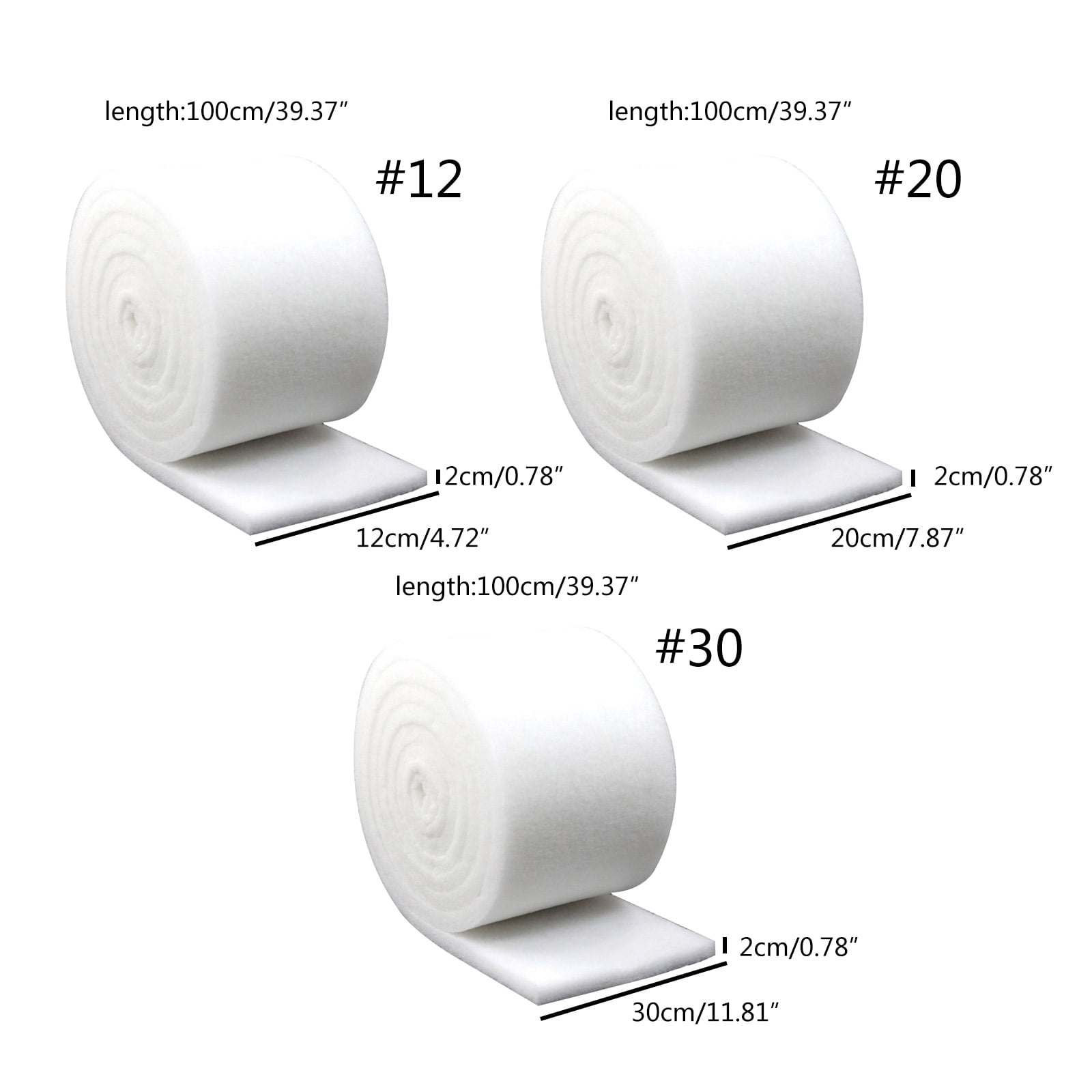 UNTERING Fish Tank Filter Fish for Filter Media Pad Water Polishing Pad ...