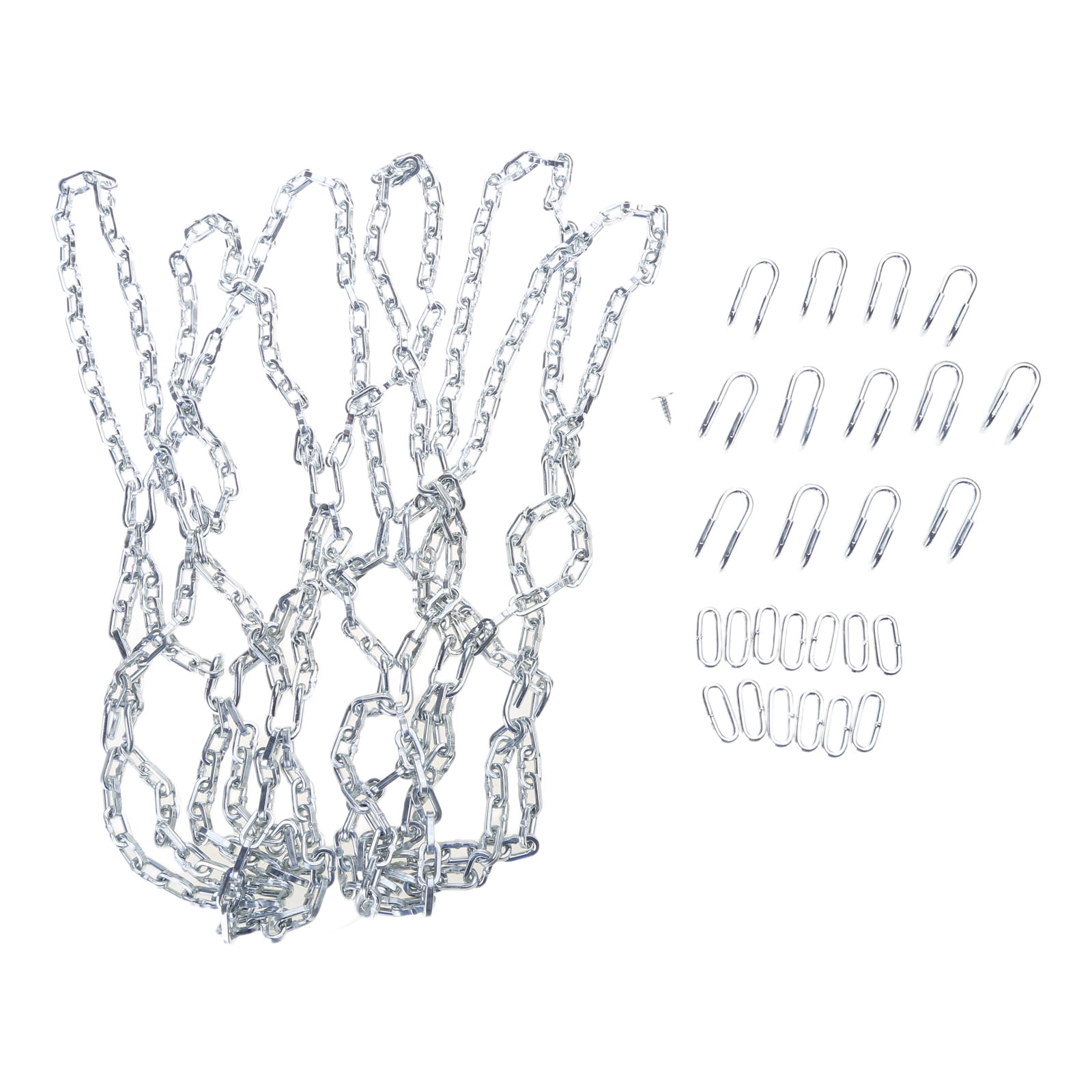 UNTERING Heavy Duty Chain Basketball Net Replacement, Steel Chain Net ...