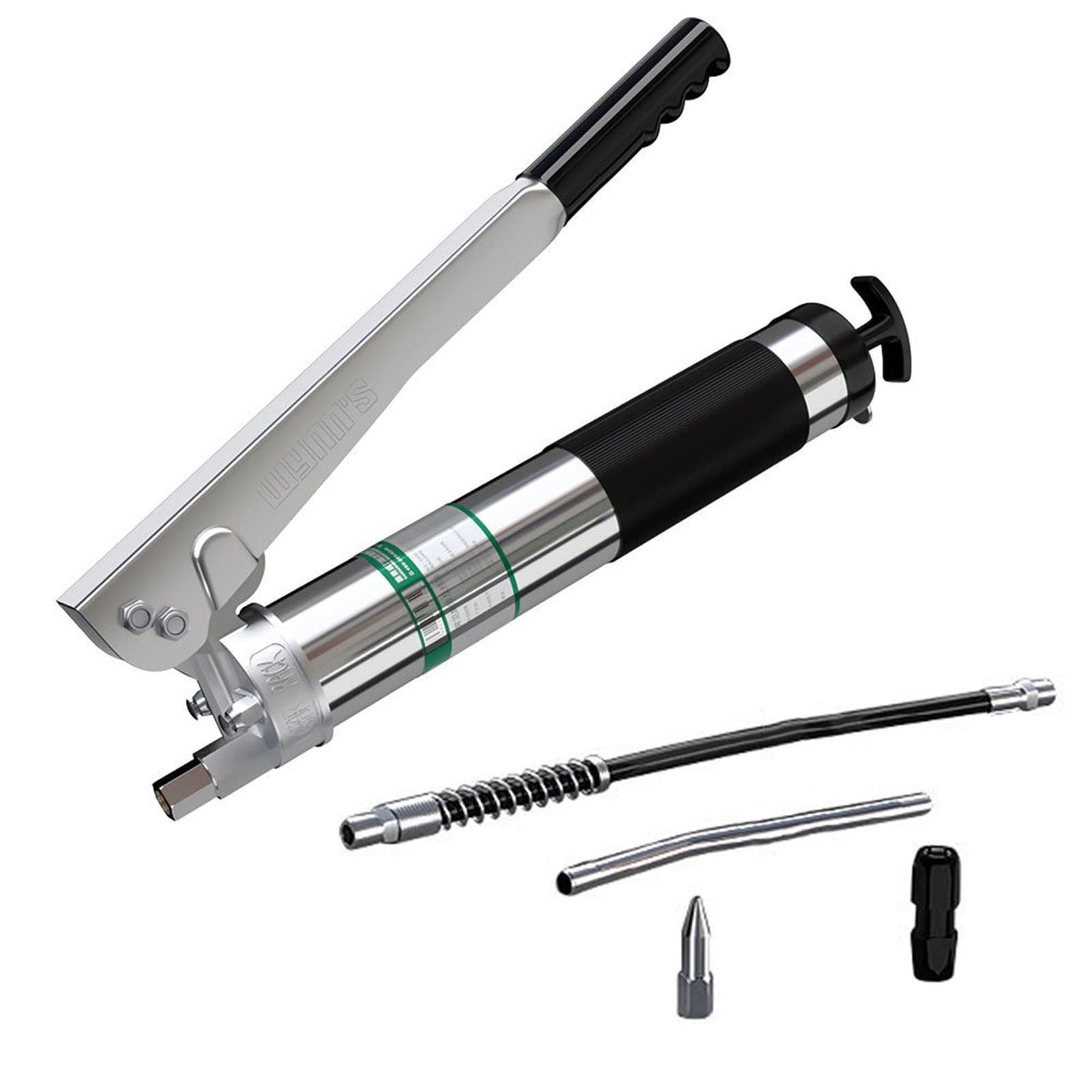 UNTERING Heavy Duty Lever Action Double Lip Follower Grease Gunwith ...