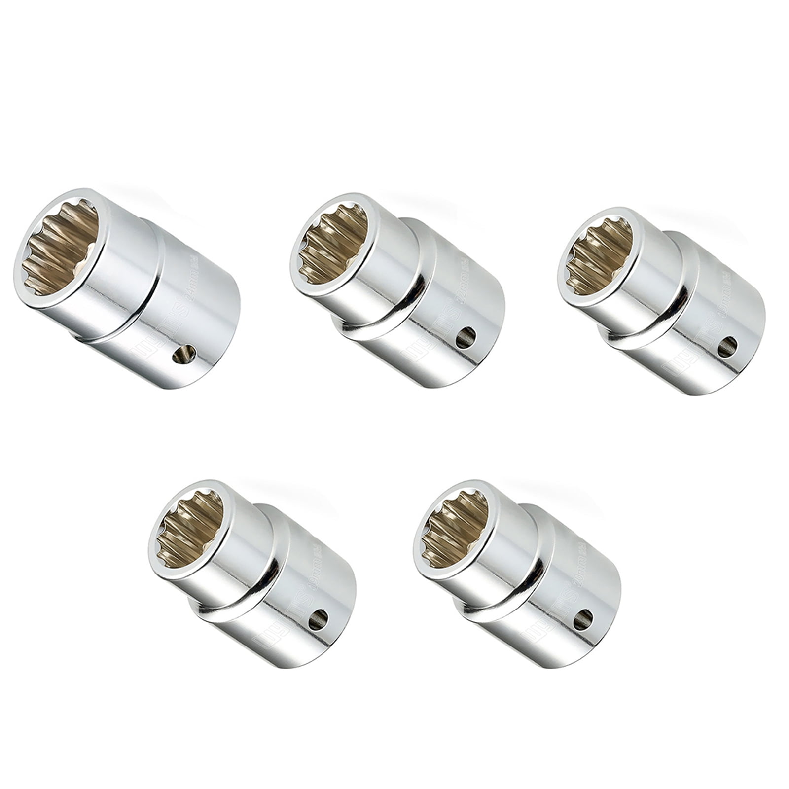 UNTERING Heavy Duty Socket 5Pcs Impact Socket 3/4Inch Metric Deep ...