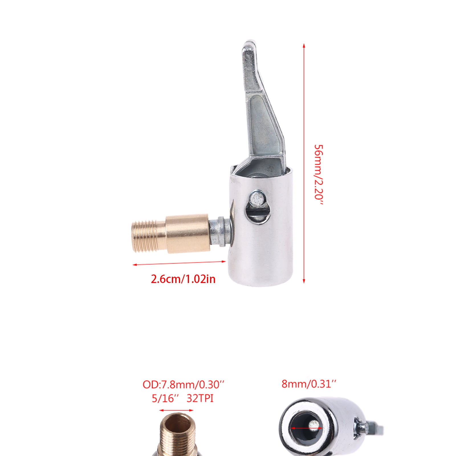 UNTERING Inflatable Nozzle Portable Air Inflation Nozzle Air Chucks ...