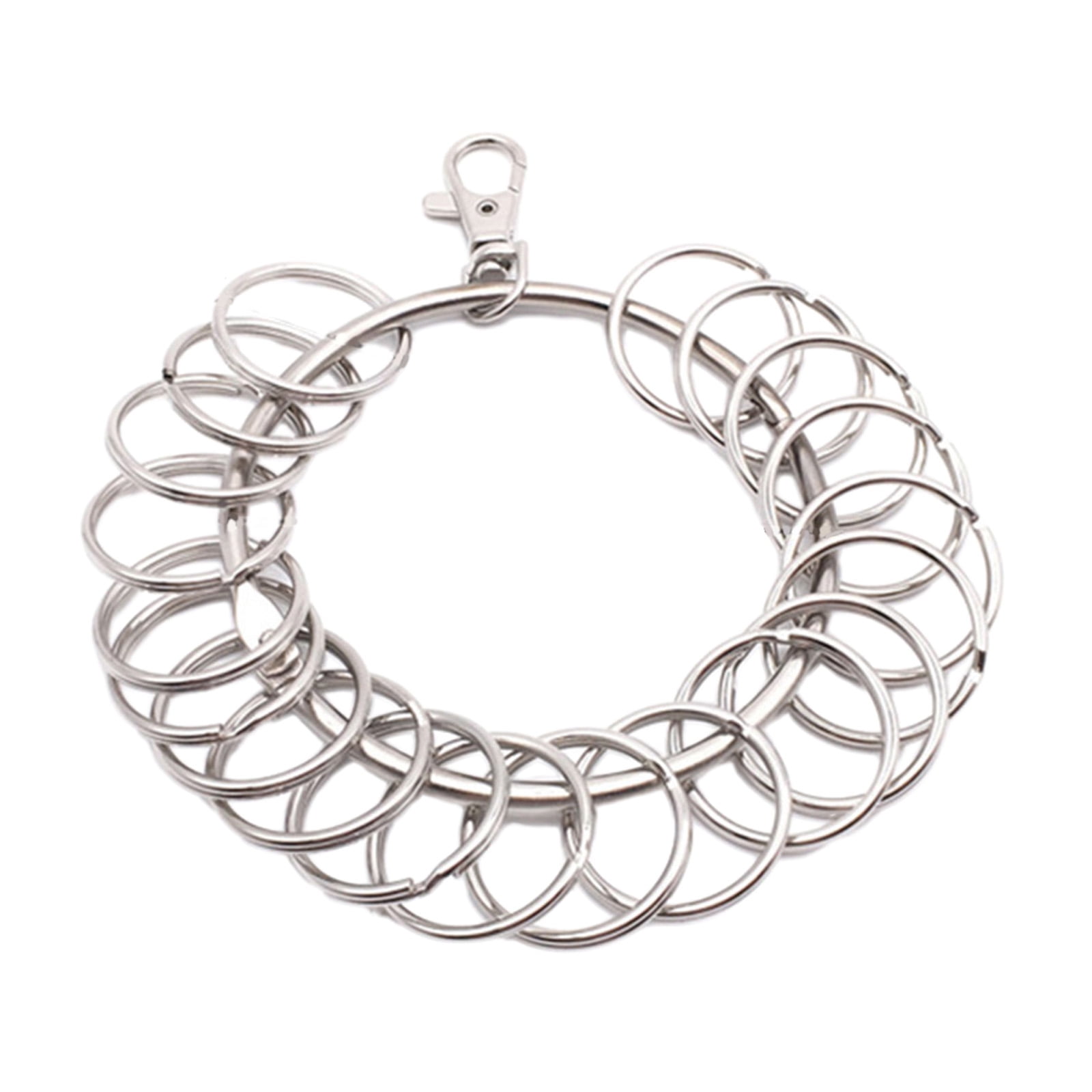 UNTERING Keychain Large Round Hoop Key Portable Metal Rings Key Holder ...