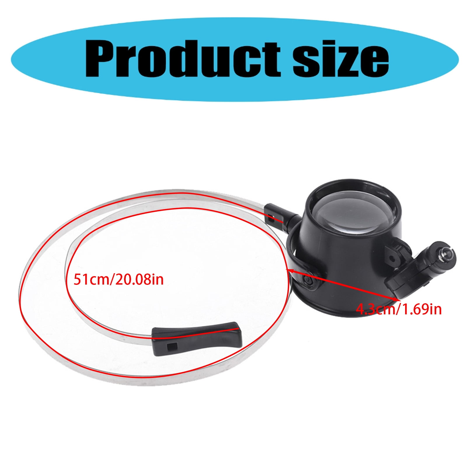 UNTERING Magnifier LED 15X Magnifier Eye Loupe with for Head Band ...